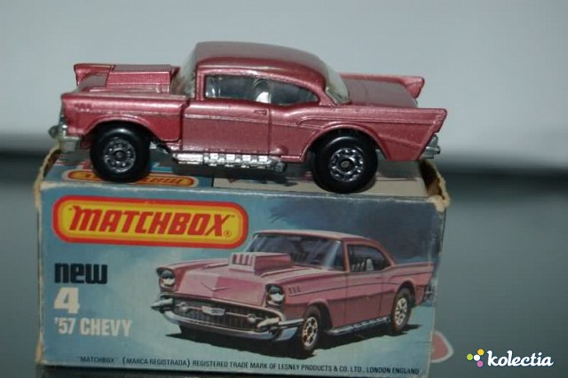 Matchbox Car New 57 Chevy Red - Kolectia